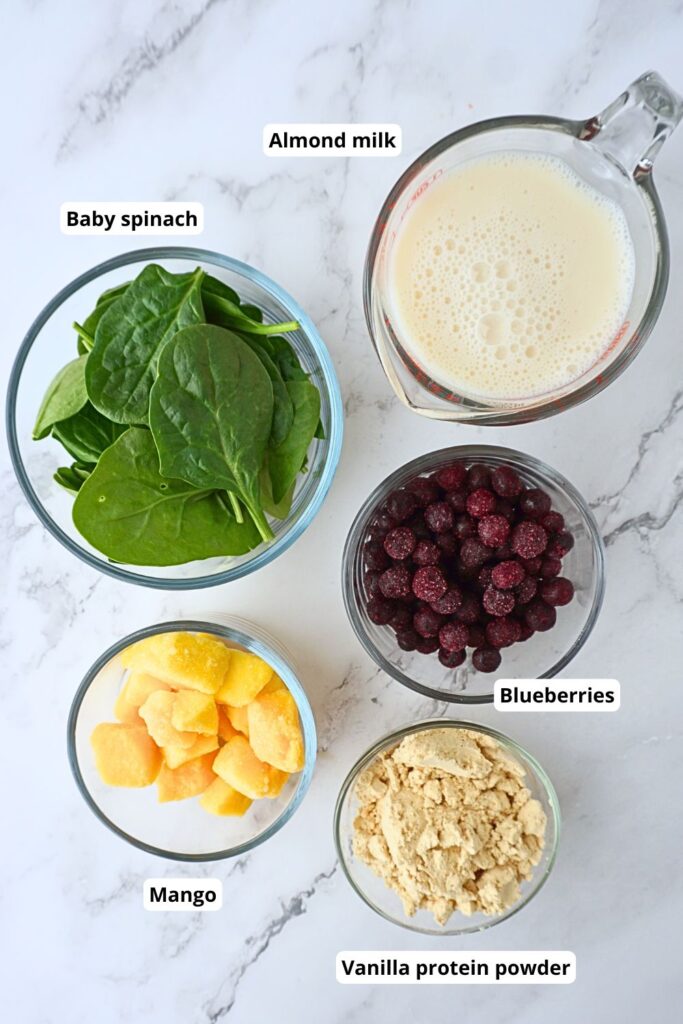 Blueberry Mango Protein Smoothie - Pantry Trove