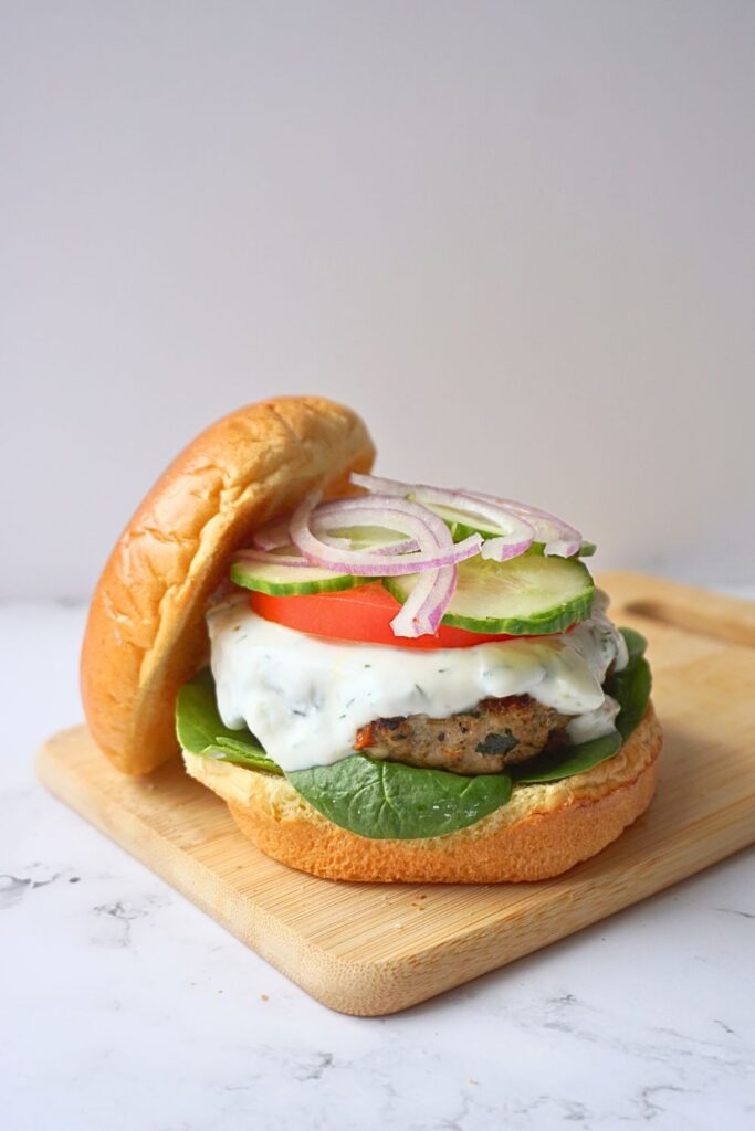 Mediterranean Turkey Burgers With Feta - Pantry Trove