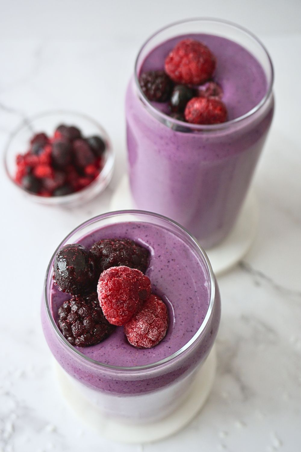 Mixed Berry Protein Smoothie - Pantry Trove