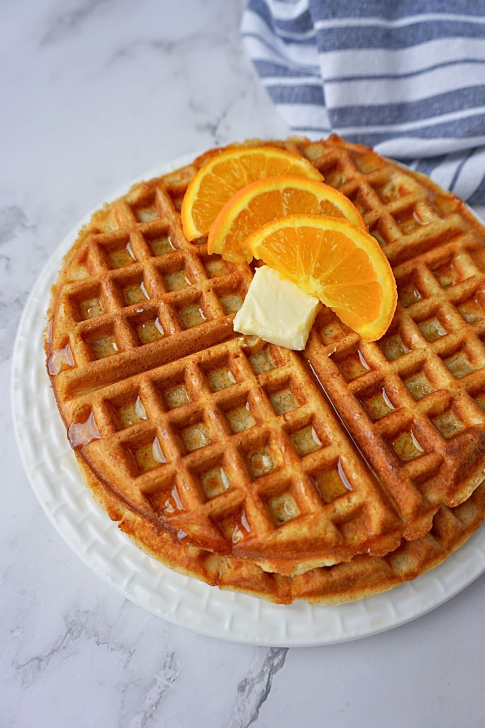 Orange Cinnamon Waffles - Pantry Trove